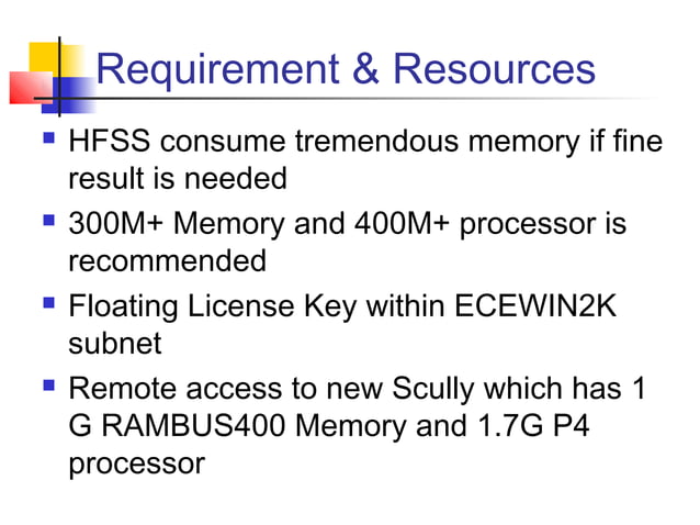 Antenna software HFSS ( high frequency structure simulator) | PPT