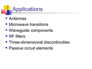 Antenna software HFSS ( high frequency structure simulator) | PPT