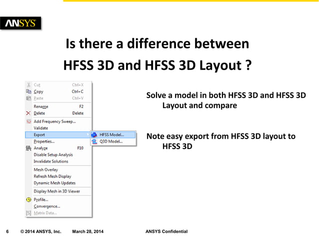 HFSS 3D Layout Phi vs HFSS CAD Classic | PPTX | 3-D Graphics | Computer Software and Applications