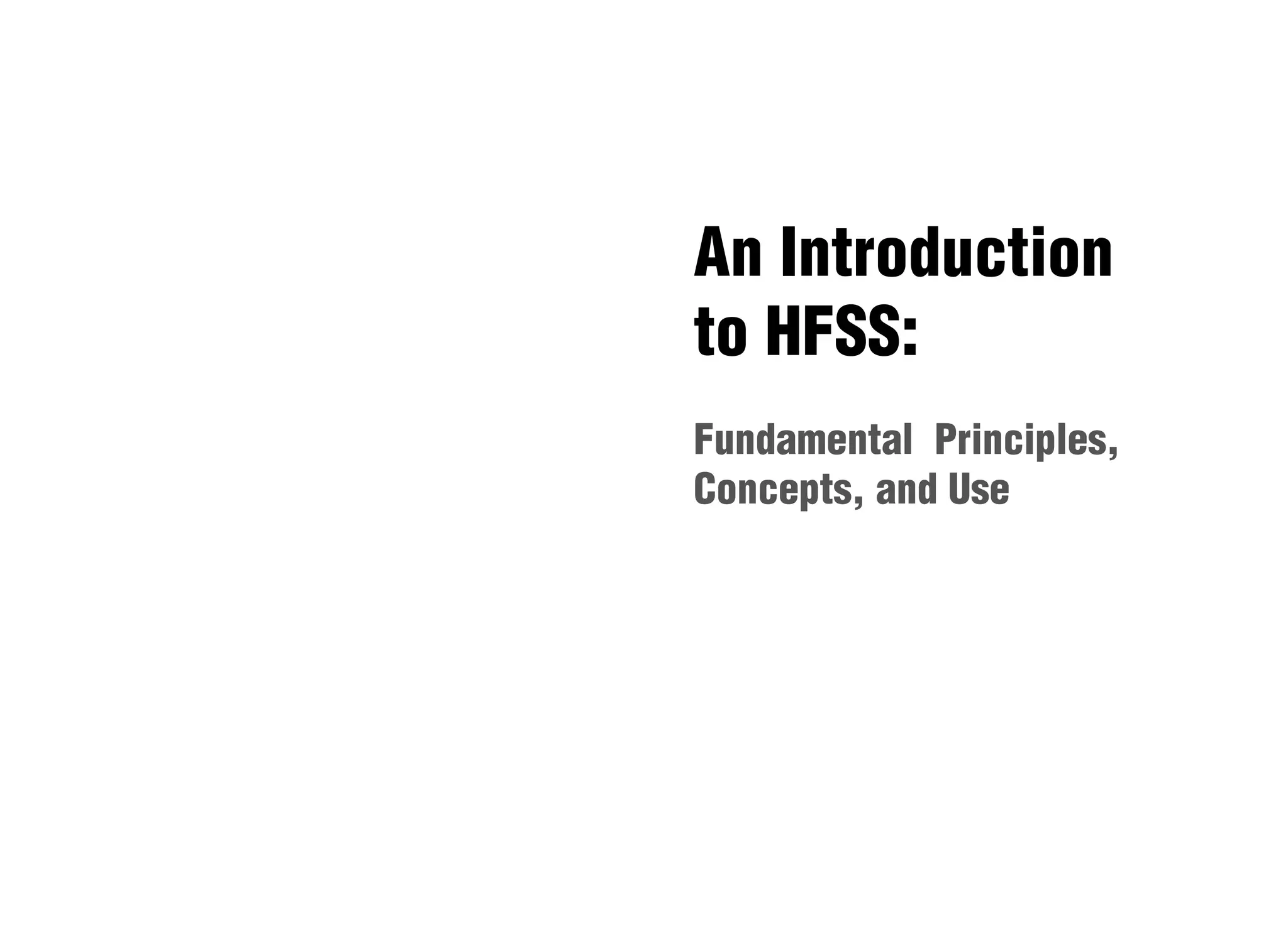 An Introduction to HFSS | PDF