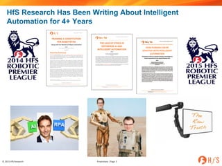 HfS Webinar Slides: Standard Bank Case Discussion - Improving Customer ...