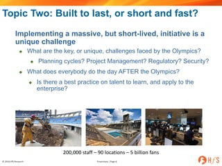 HfS Webinar Slides: Enabling the first truly Digital Olympics | PDF