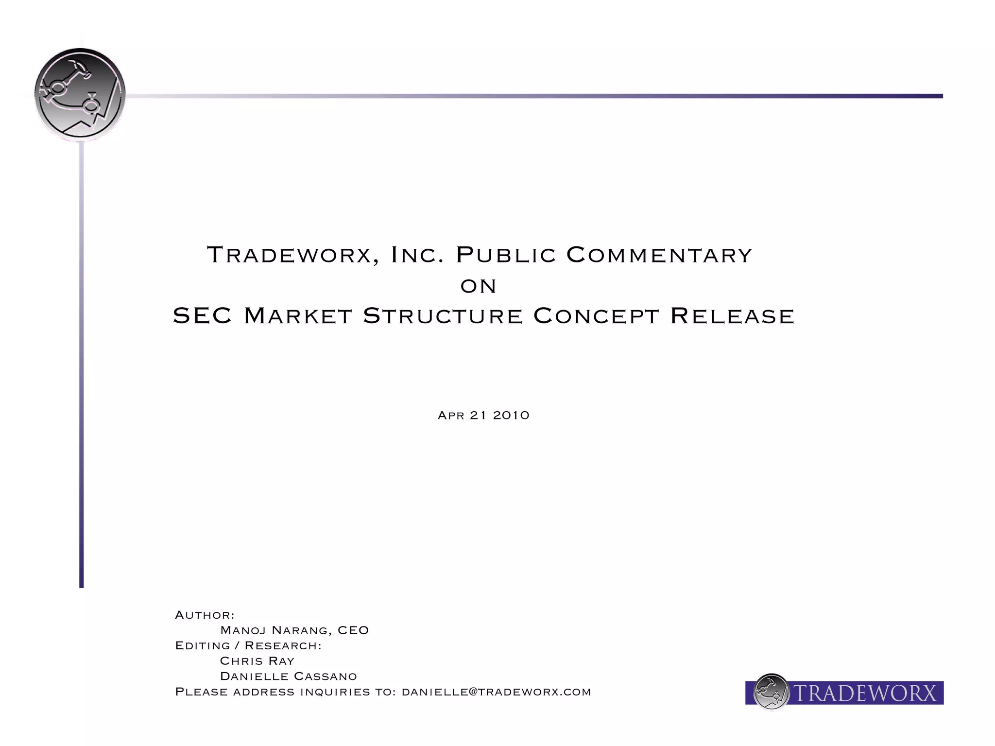 Tradework's HFT | PDF