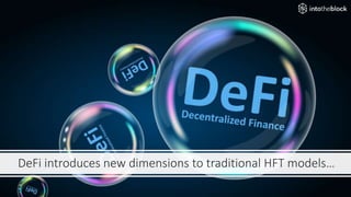 High Frequency Trading and DeFi: Ideas, Strategies, Building Blocks and ...