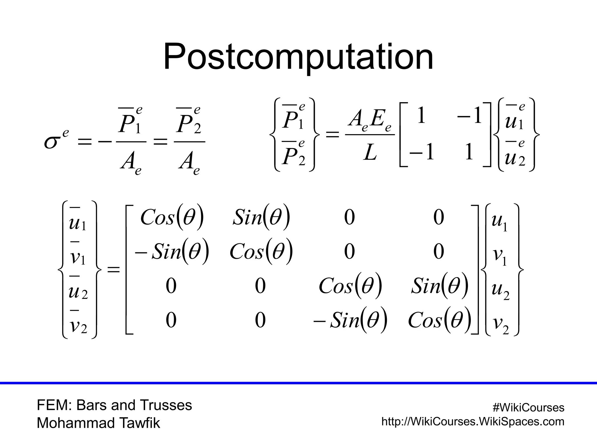 FEM: Bars and Trusses | PDF | Physics | Science