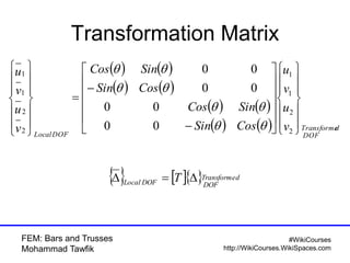 FEM: Bars and Trusses | PDF