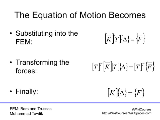 FEM: Bars and Trusses | PDF | Physics | Science