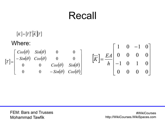 FEM: Bars and Trusses | PDF | Physics | Science