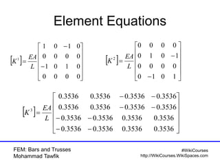 FEM: Bars and Trusses | PDF