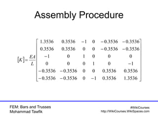 FEM: Bars and Trusses | PDF
