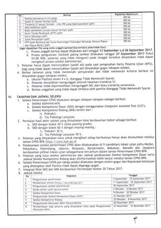 Pengumuman Seleksi CPNS (Badan Pemeriksa Keuangan) BPK TA. 2017 | PDF