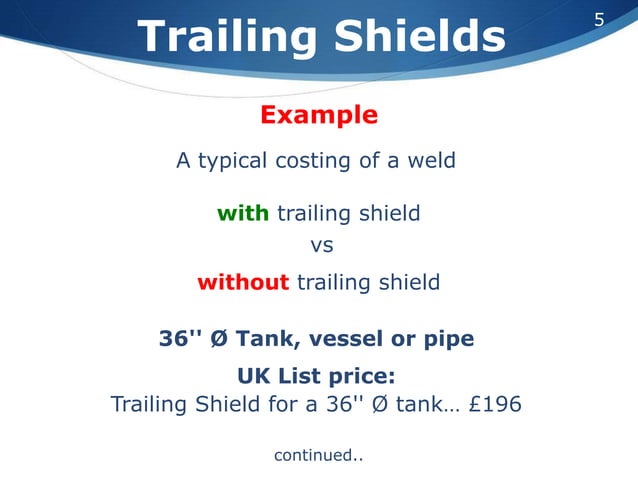 HFT Trailing Shields for Welding Titanium and Stainless Steel | PPSX ...
