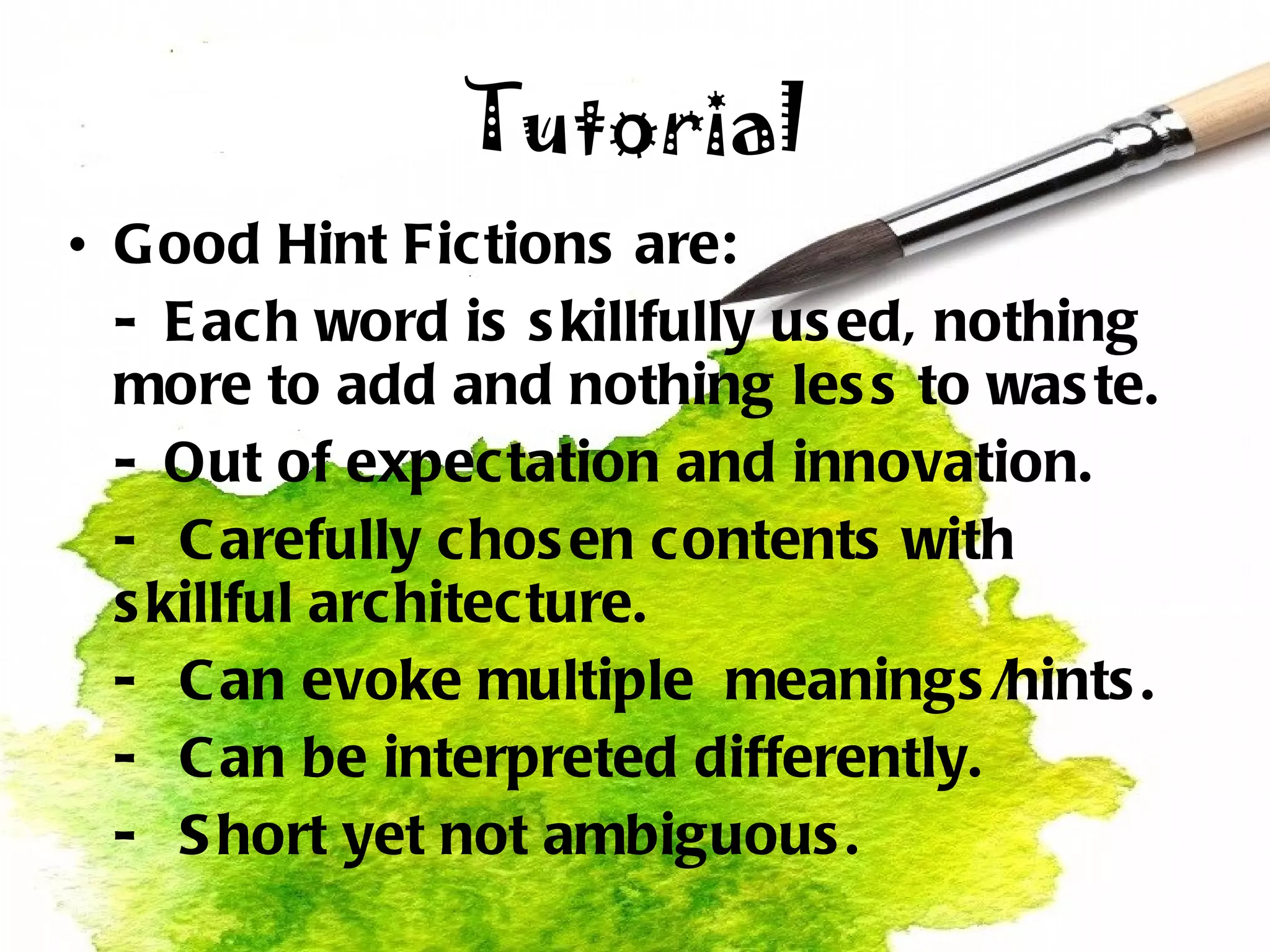 Hf tutorial 0104 | PPT