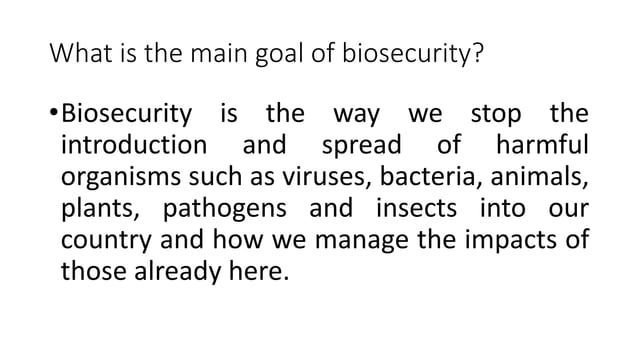 BIOSECURITY_IN_poultry_production.pptx | Infectious Diseases | Diseases ...