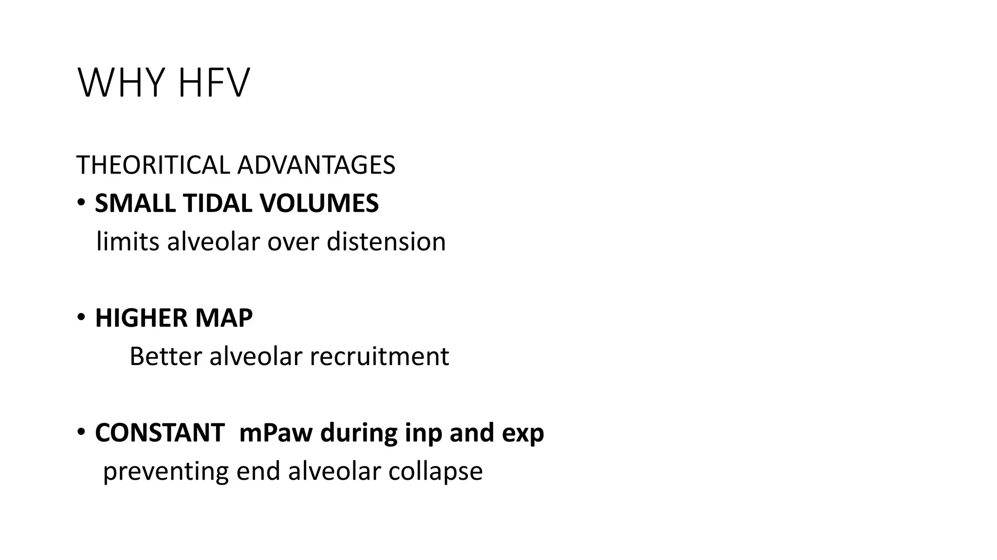 HIGH FREQUENCY VENTILATION - NEONATES | PPTX