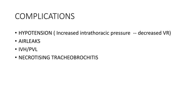 HIGH FREQUENCY VENTILATION - NEONATES | PPTX