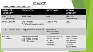 Hg Toxicity | PPTX