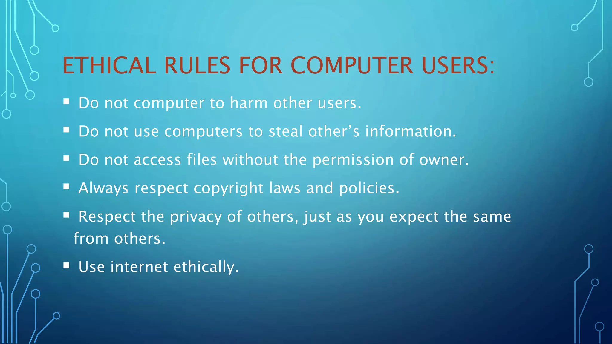 computer ethics | PPT