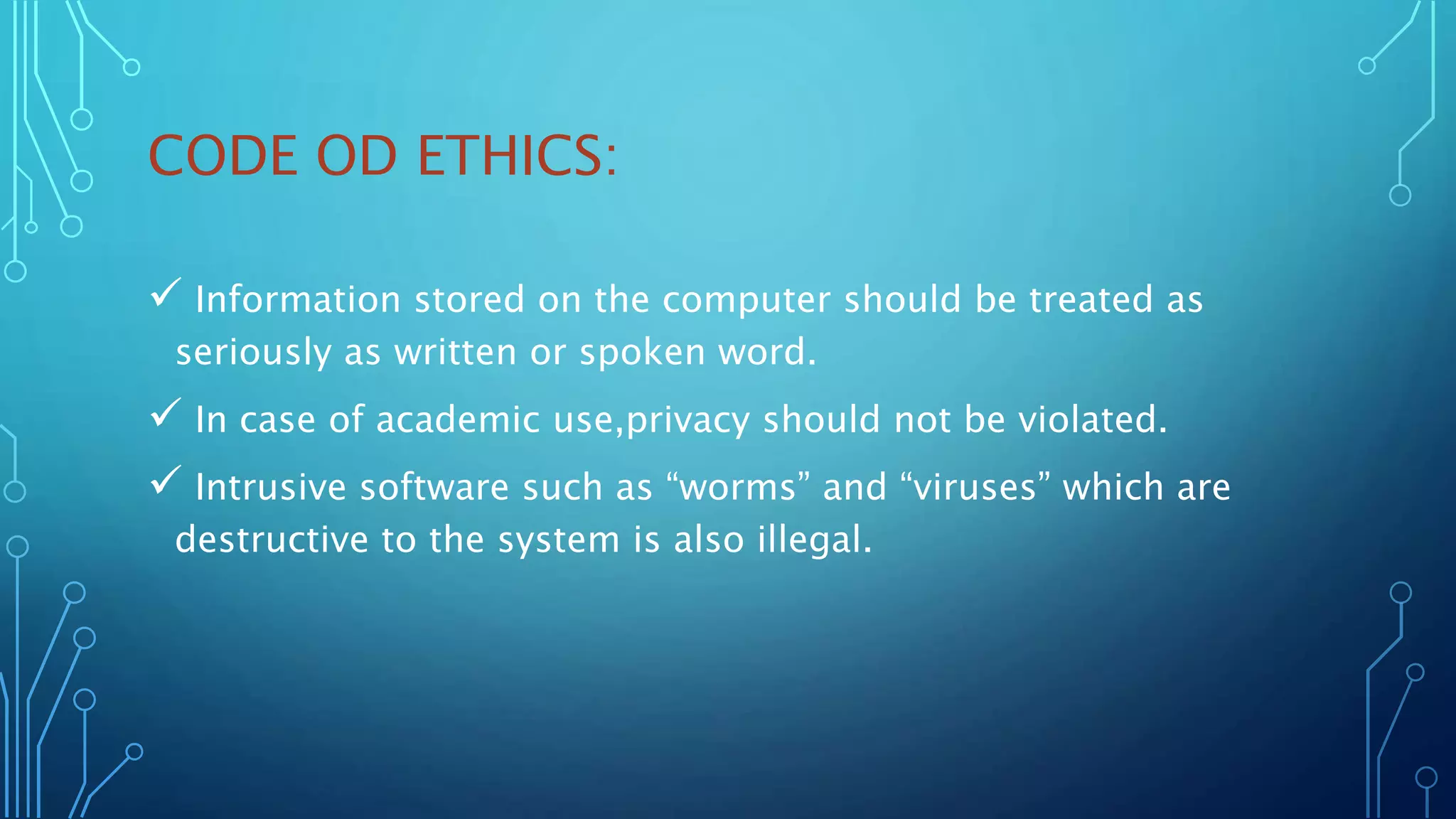 computer ethics | PPT
