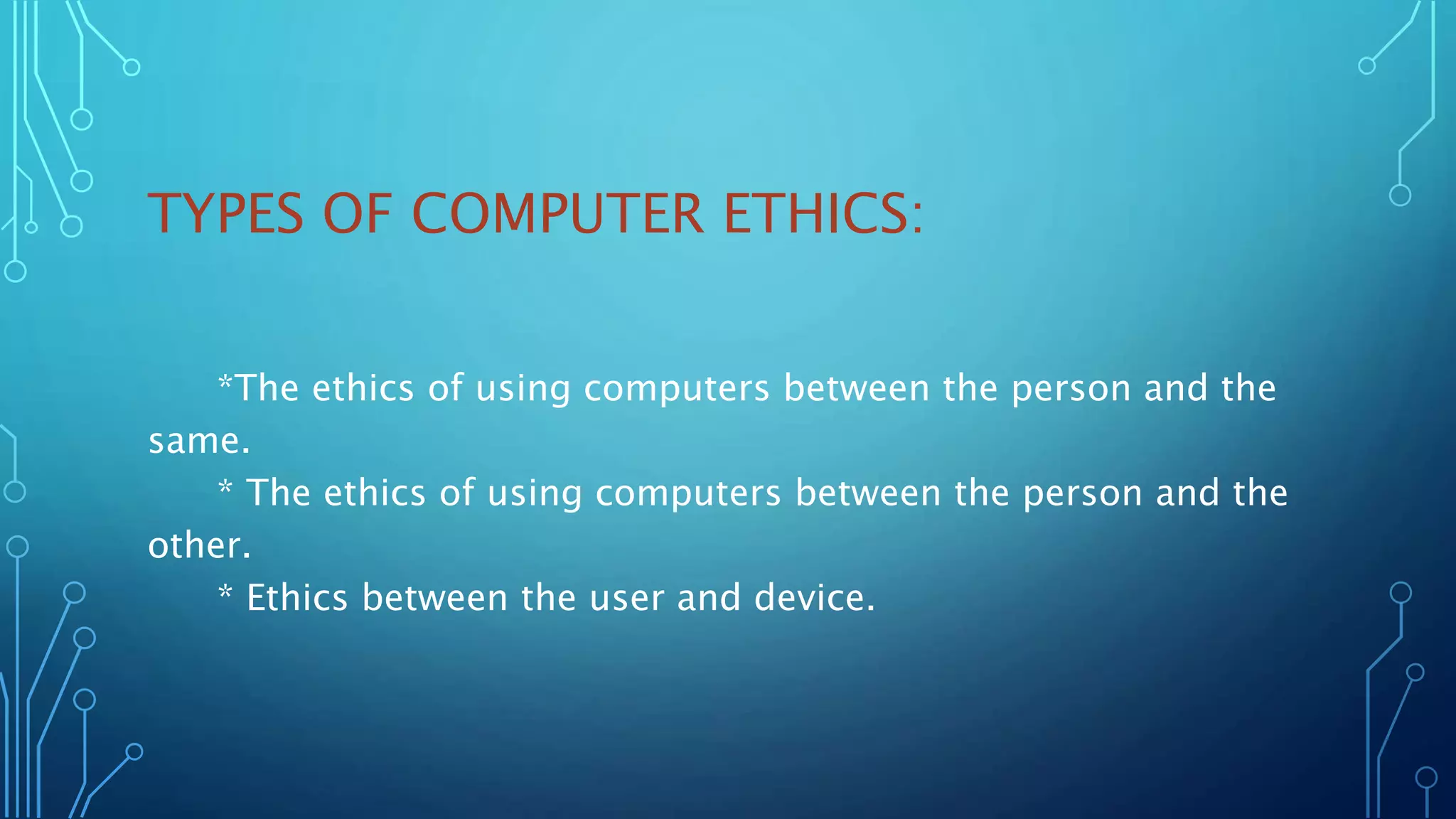 computer ethics | PPT