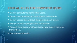 computer ethics | PPT