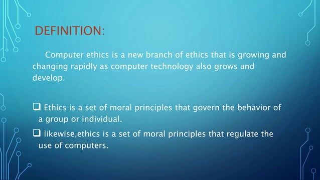 Computer Ethics Ppt