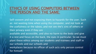 computer ethics | PPT