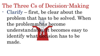 hg powerpoint presentation about decision making | PPT