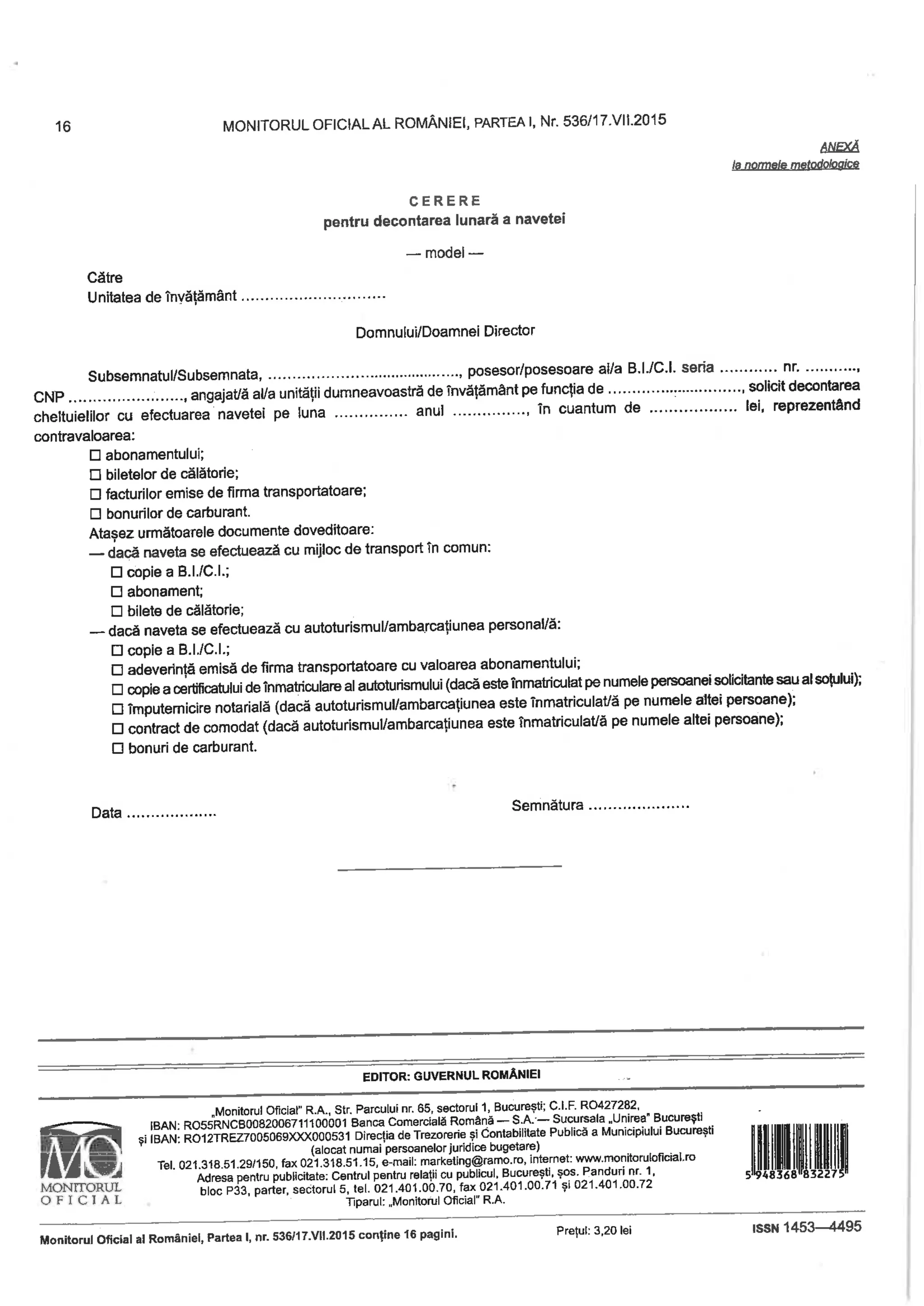 HG decontare-naveta | PDF