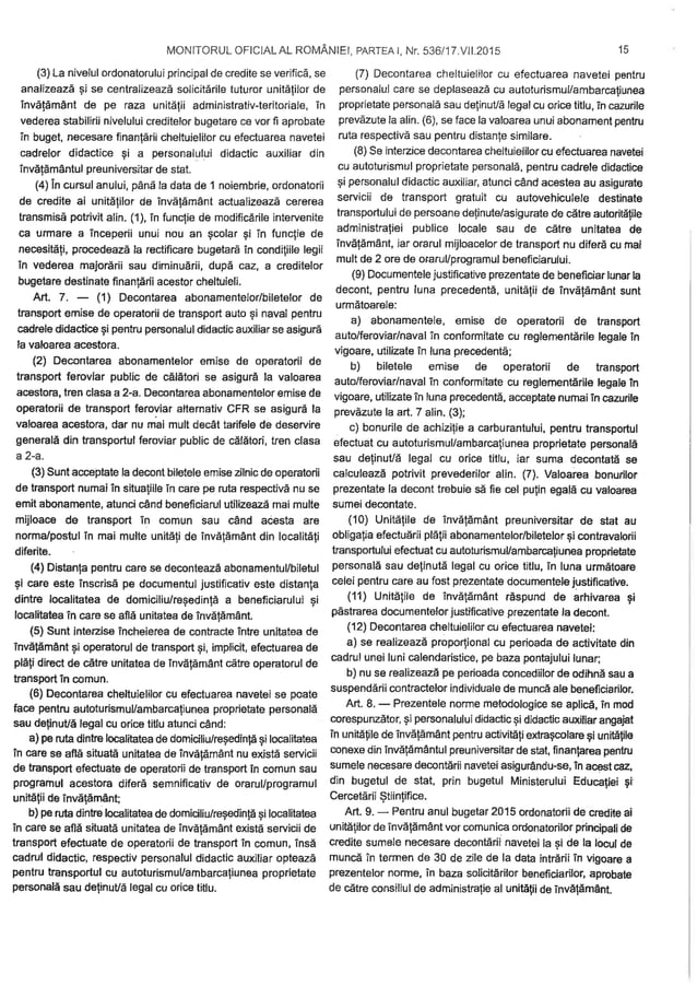 HG decontare-naveta | PDF