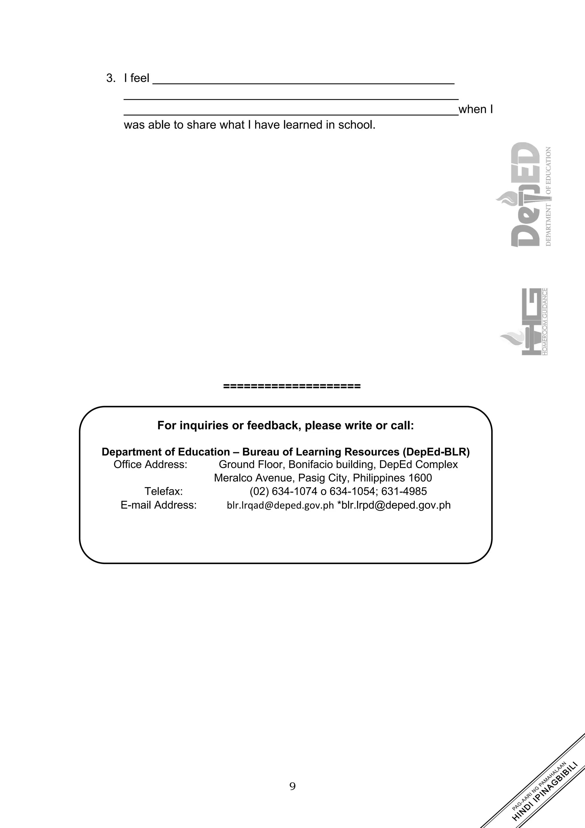 HG-G6 Module 5 Homeroom Guidance Program | PDF