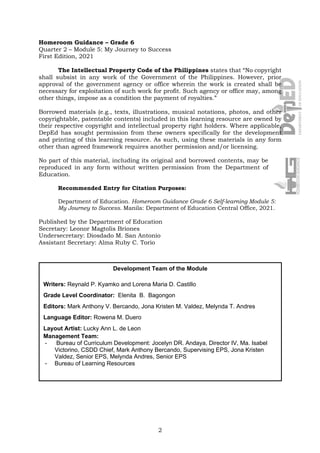 HG-G6 Module 5 Homeroom Guidance Program | PDF