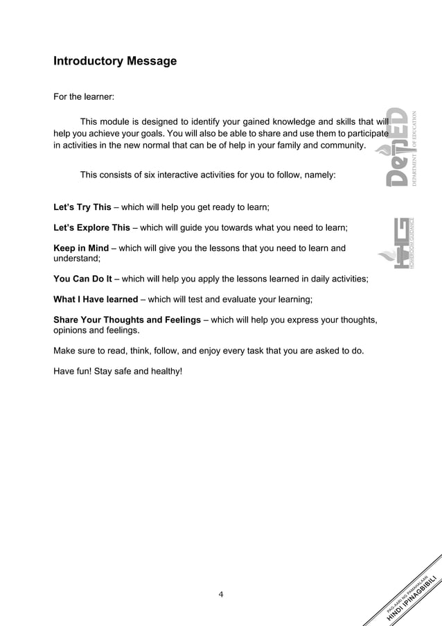 HG-G6 Module 5 Homeroom Guidance Program | PDF