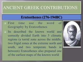 HISTORICAL DEVELOPMENT OF GEOGRAPHY | PPTX | Geography | Science