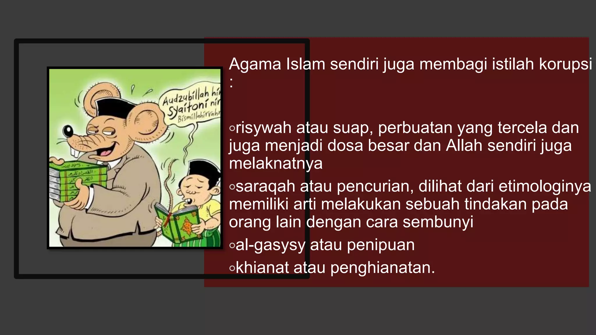 KORUPSI DALAM PANDANGAN ISLAM | PPTX