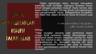 KORUPSI DALAM PANDANGAN ISLAM | PPTX