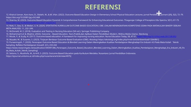 HG 3_OBE.sistem pembelajaran dalam keperawatanpptx | PPTX