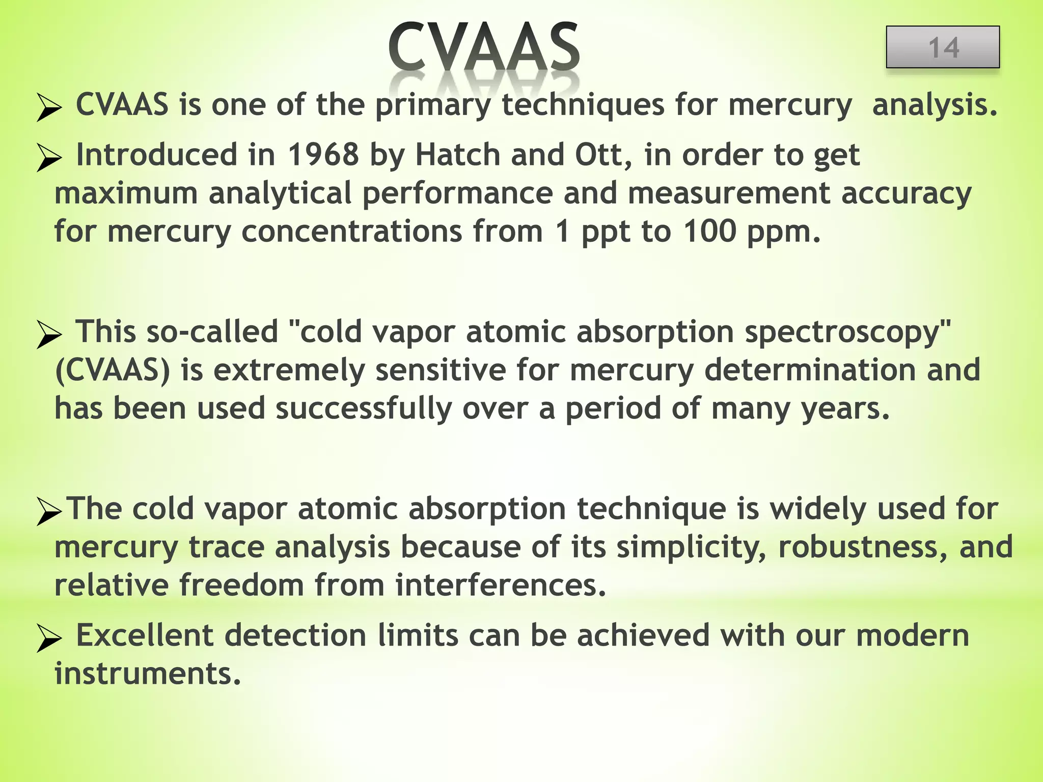 Hg analysis from the fish and their effect on human life by using Cold ...