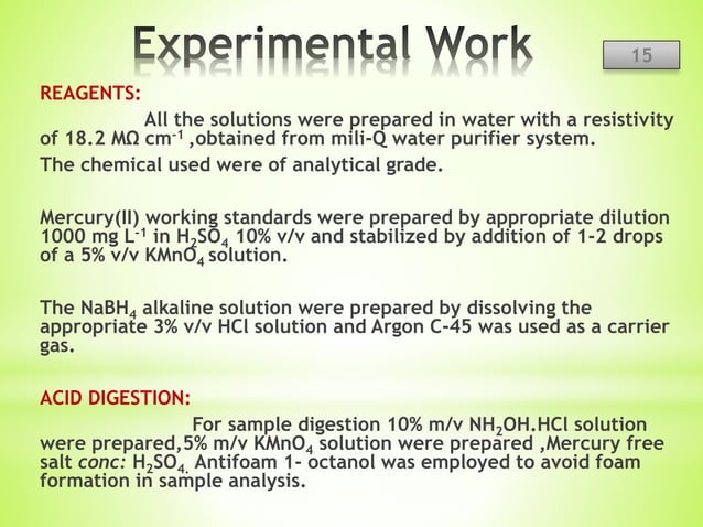 Hg analysis from the fish and their effect on human life by using Cold ...