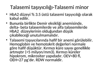 TALASEMİ VE HEMOGLOBİN OPATİLER hakkında | PPT