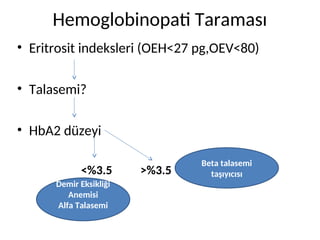 TALASEMİ VE HEMOGLOBİN OPATİLER hakkında | PPT