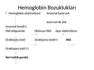 TALASEMİ VE HEMOGLOBİN OPATİLER hakkında | PPT
