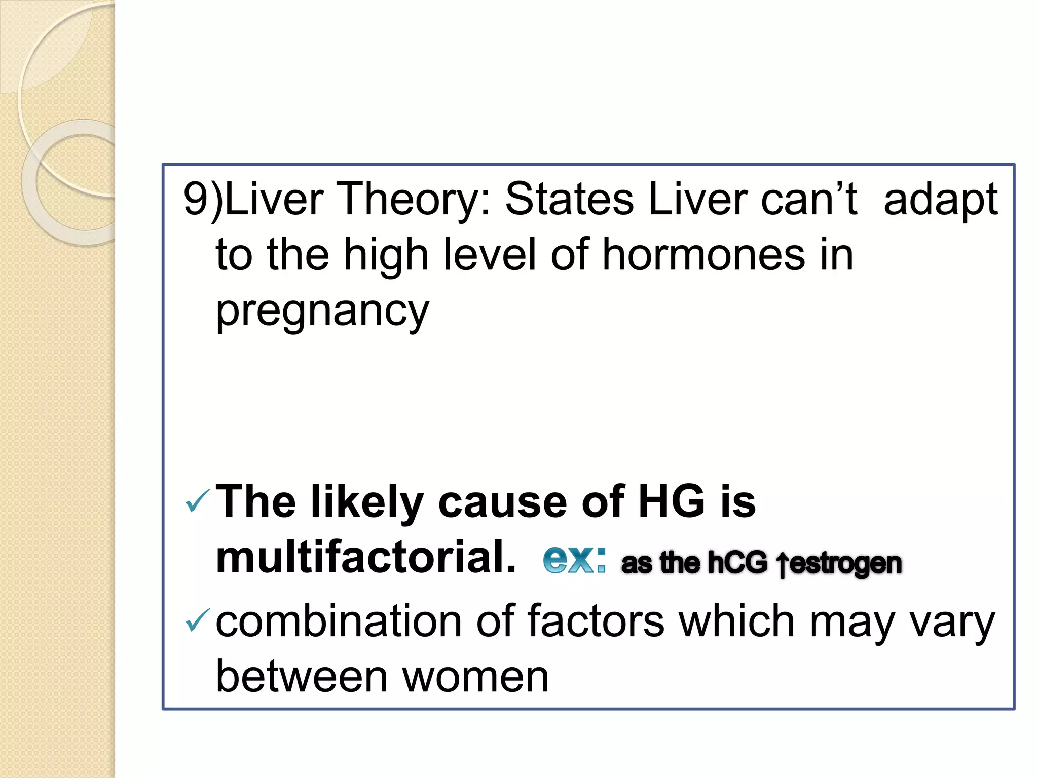 Hyperemesis Gravedarum causes -pathophysiology - complication | PPT