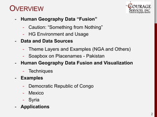 Fusion of Human Geography Data | PPT