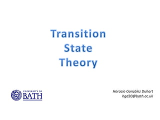 Transition State Theory | PDF