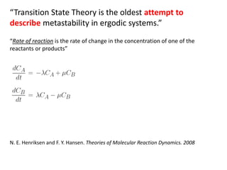 Transition State Theory | PDF