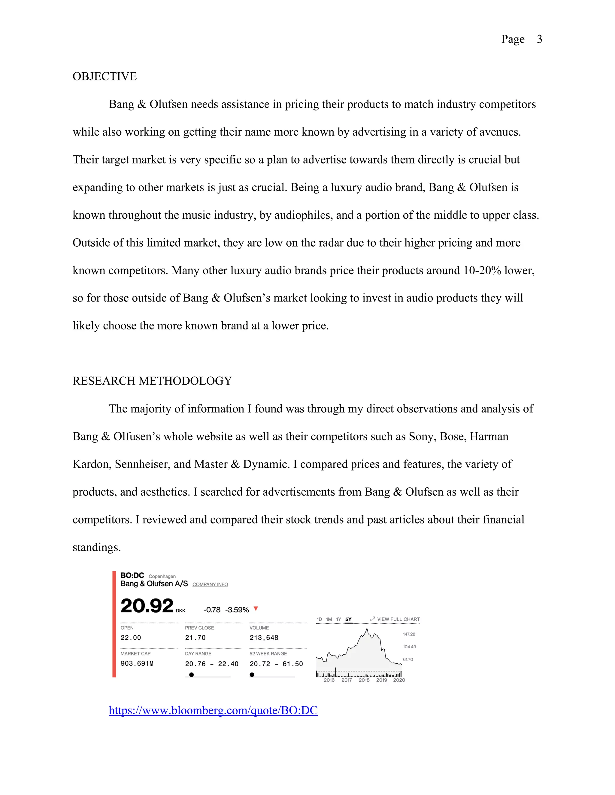 Bang & Olufsen Market Analysis | PDF