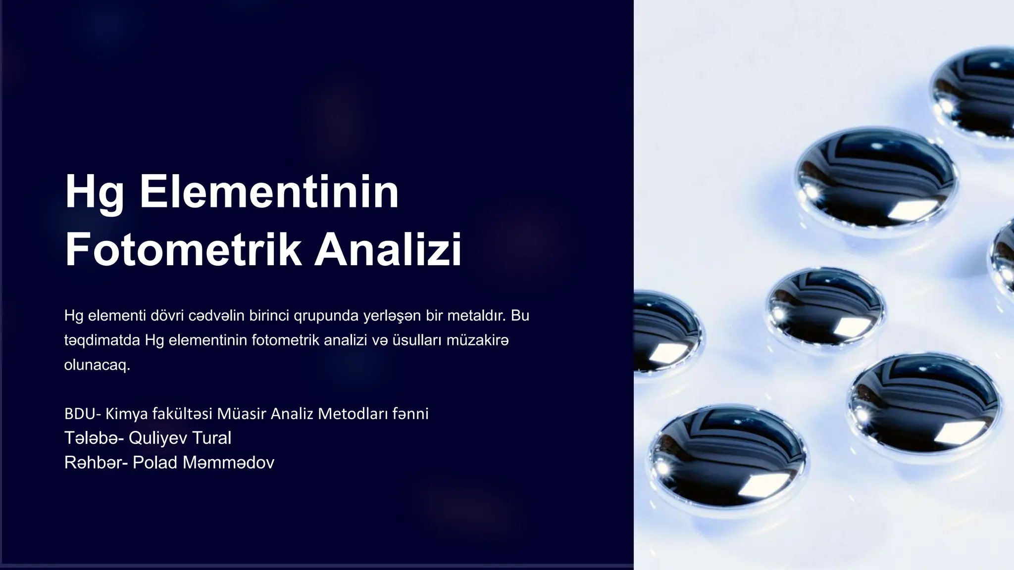 Novel spectrophotometric method Hg in Analytic chemistry | PPT