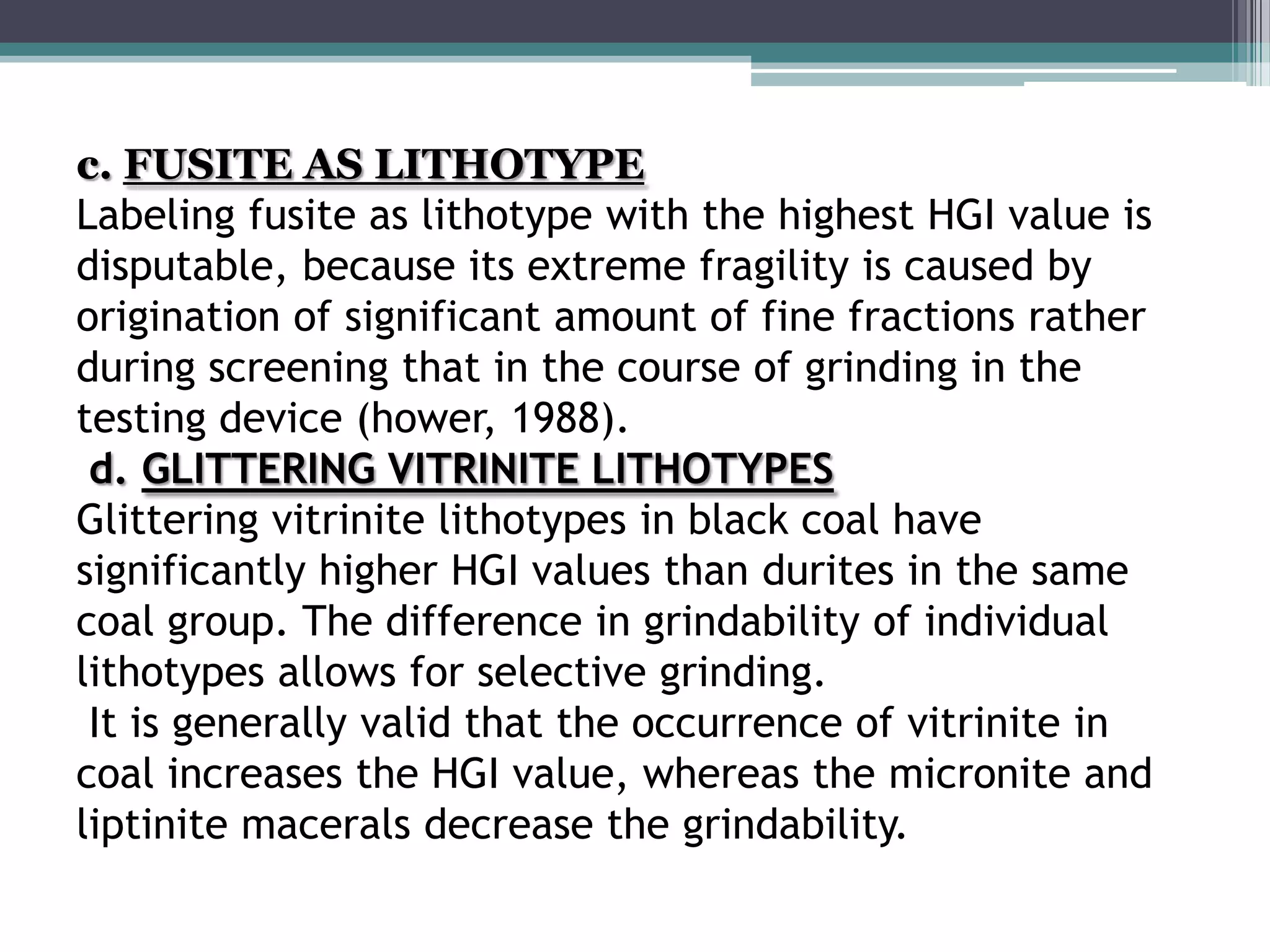 Hardgrove grindability index (HGI) | PPTX