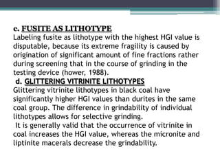 Hardgrove grindability index (HGI) | PPTX